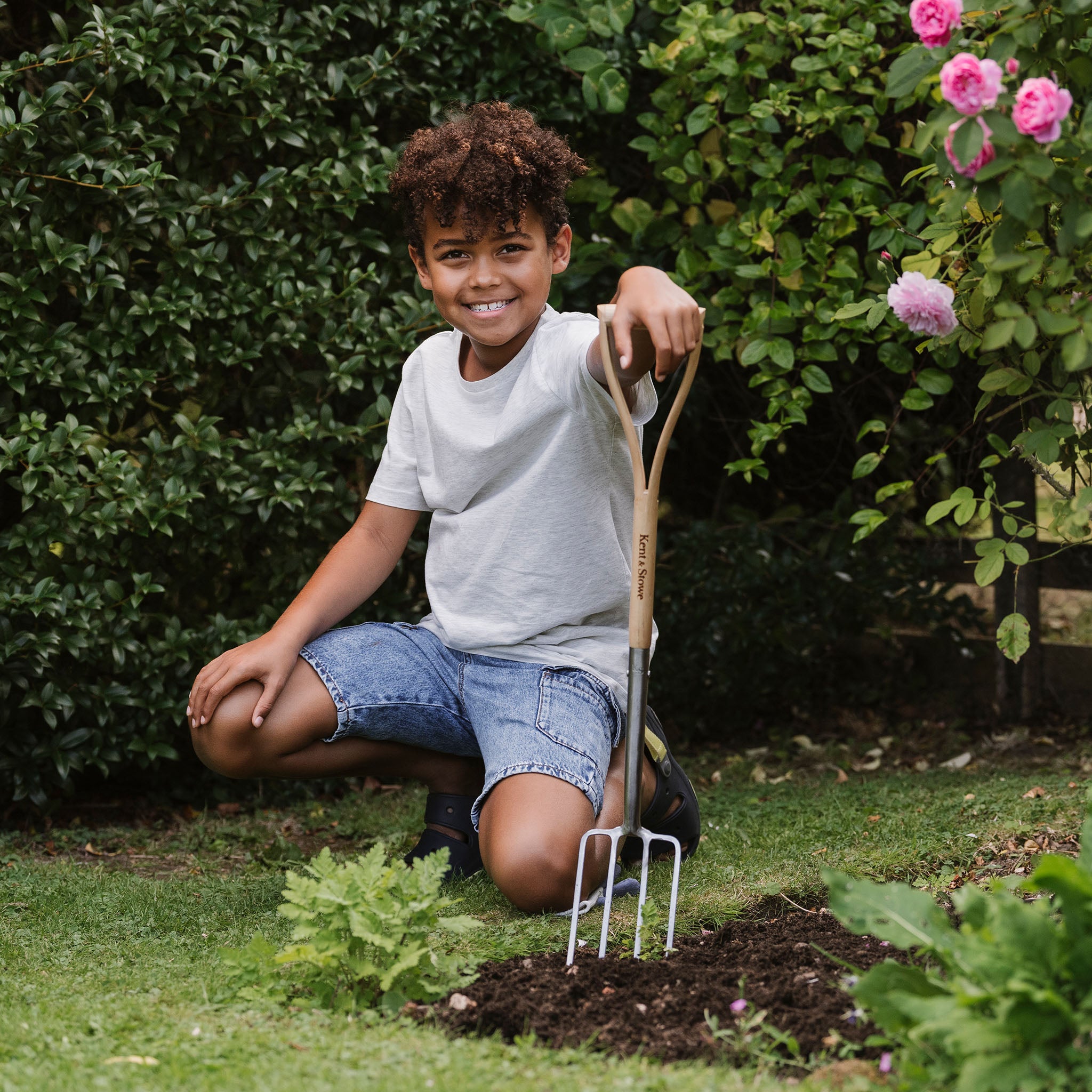 Kent & Stowe Kids Stainless Steel Digging Fork - Kids Tools