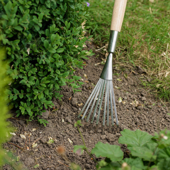 Kent & Stowe Border Hand Shrub Rake - Garden Tidy