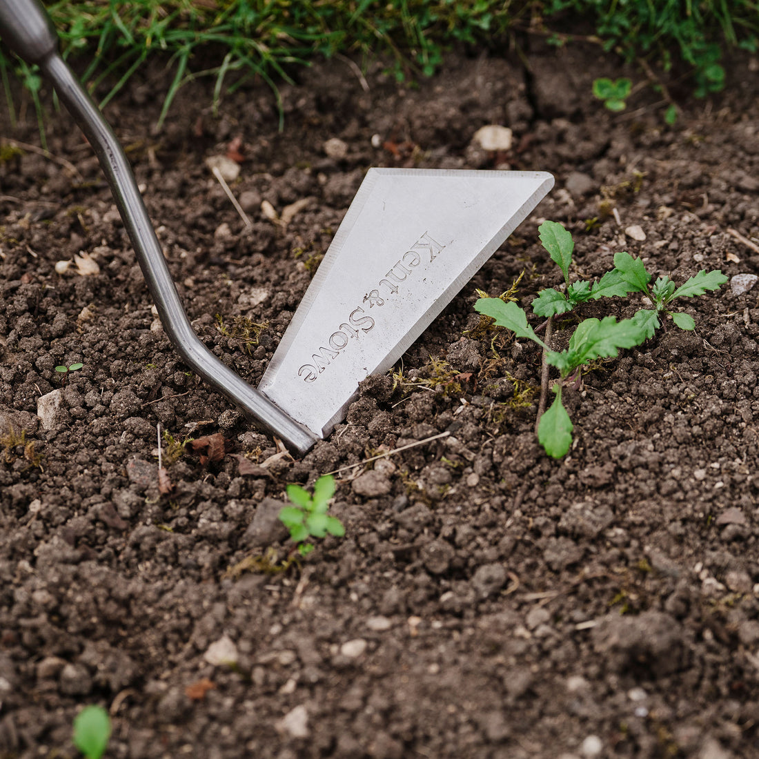 Kent & Stowe Long Handled 3 Edge Hoe - Weeding Tools