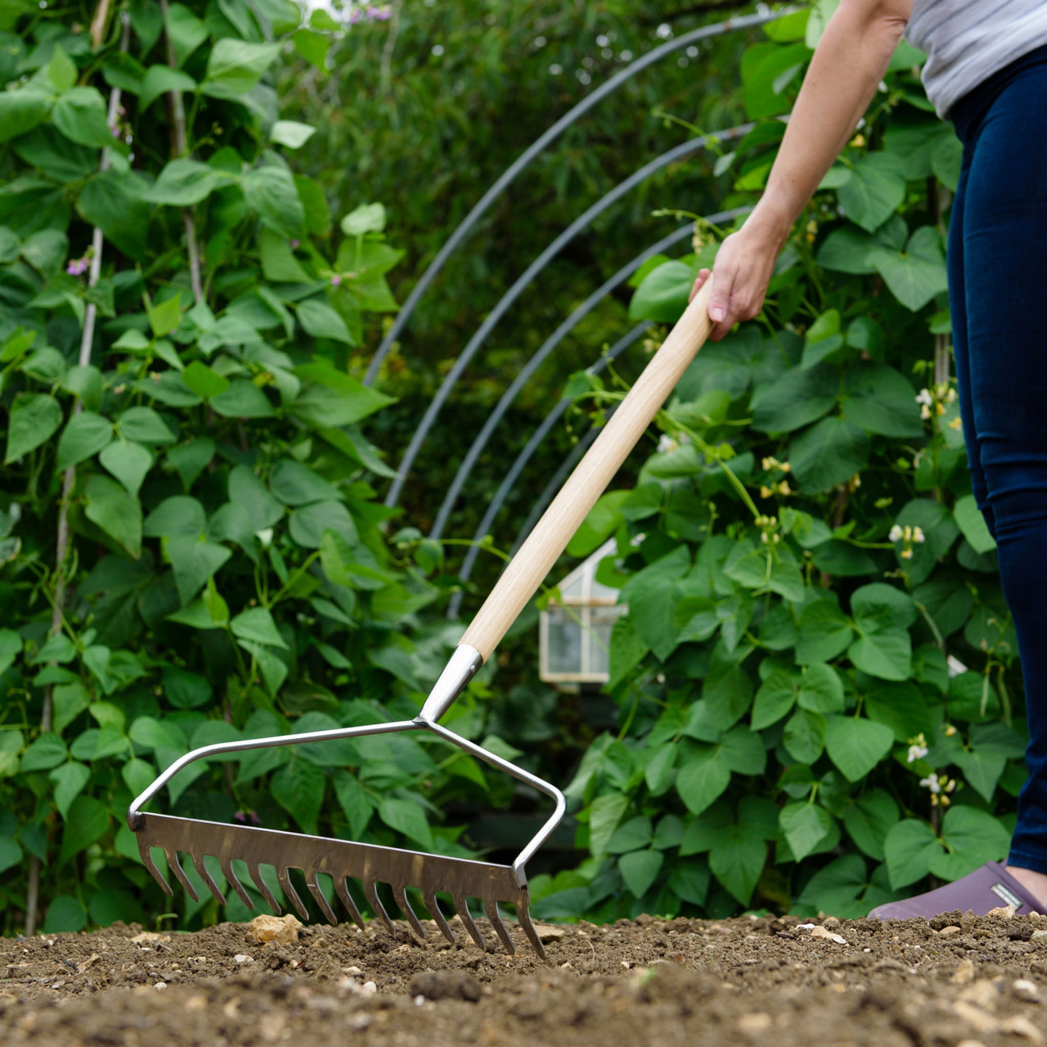 Kent & Stowe Stainless Steel Soil Rake - Cultivating Tools