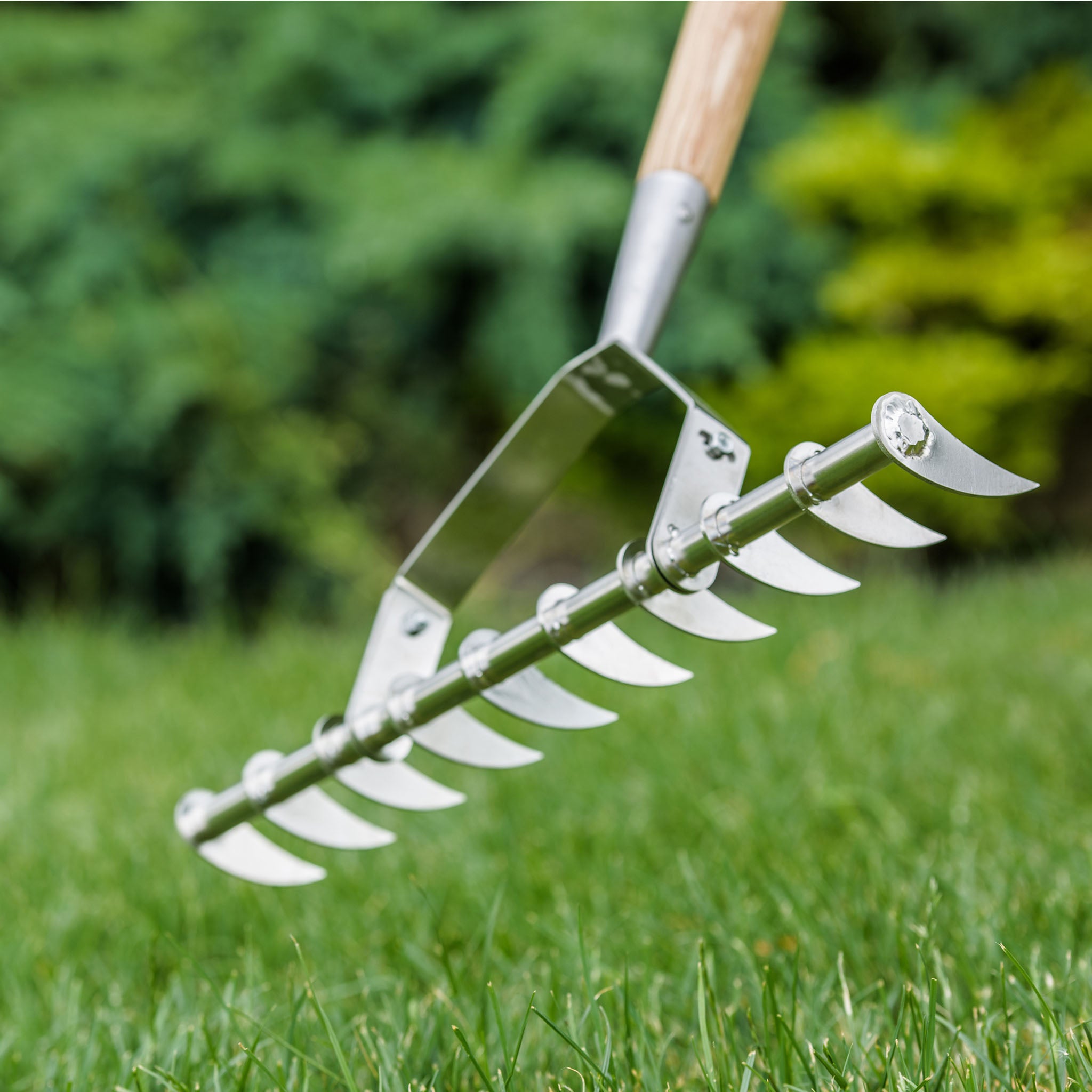 Kent & Stowe Stainless Steel Scarifying Rake - Lawn Care